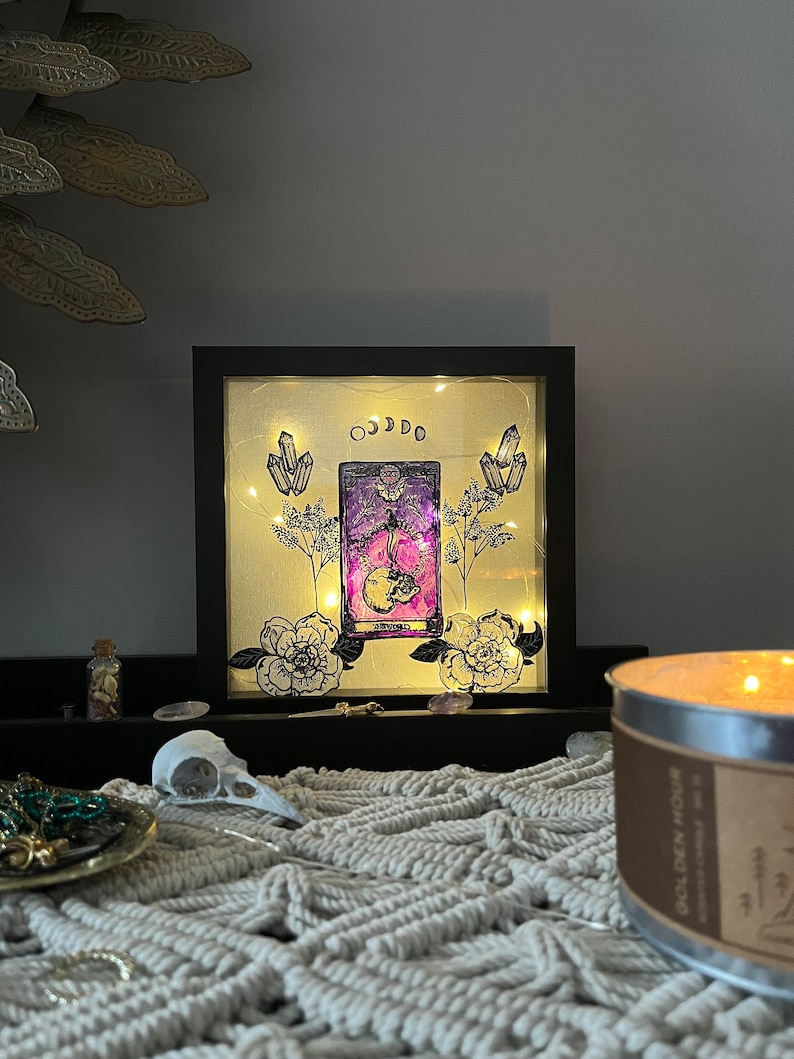 Tarot Card Shadow Box - Etsy