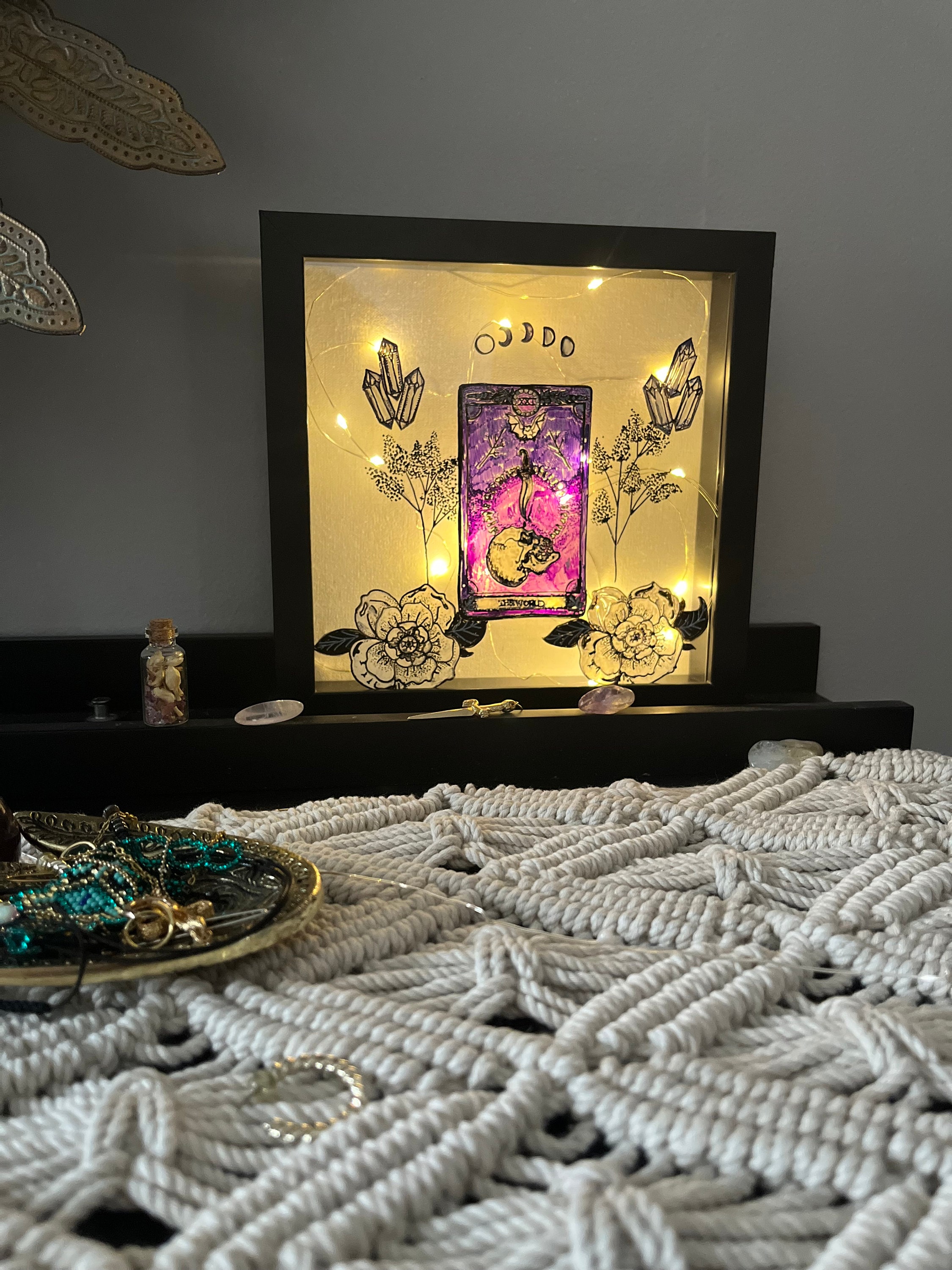Tarot Card Shadow Box - Etsy