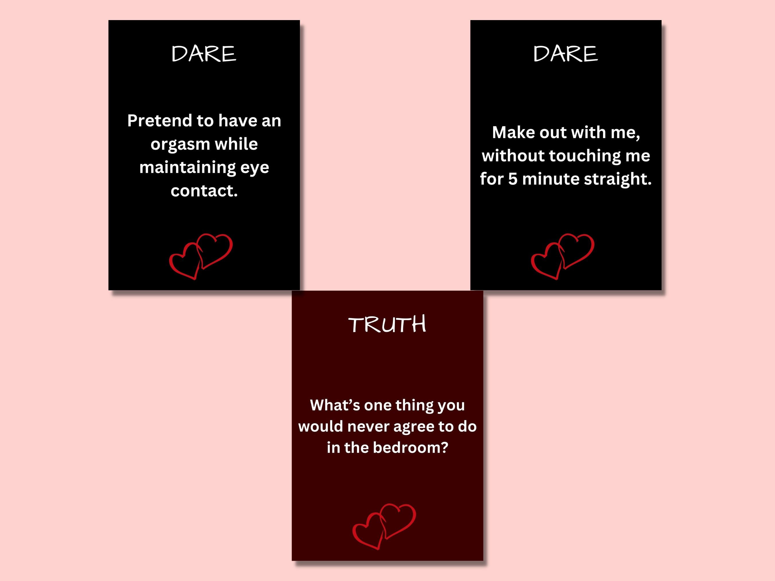 Truth or Dare Couples Games , Adult Game Cards , Date Night Games ...