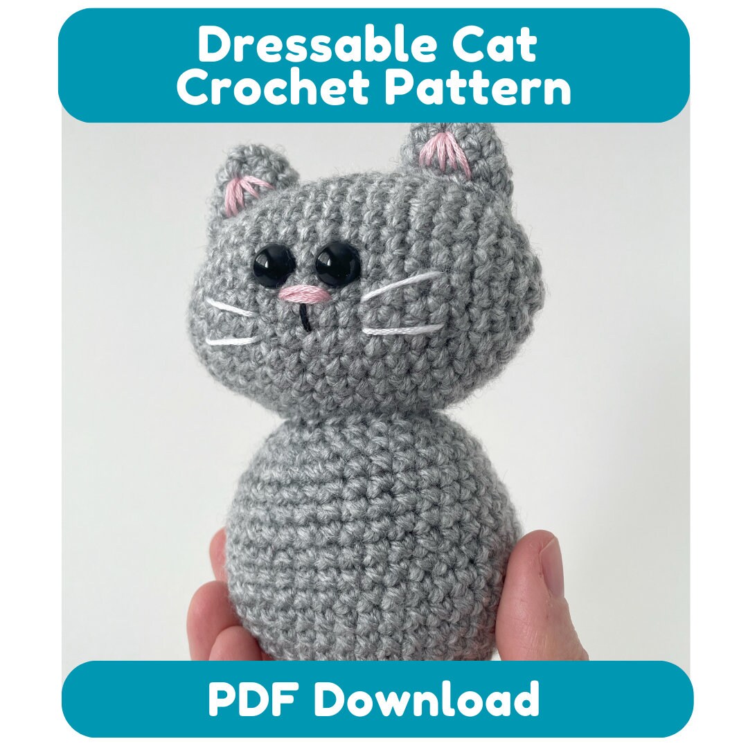 PATTERN - Dressable Cat Amigurumi Crochet Pattern, PDF - Molly the Cat ...