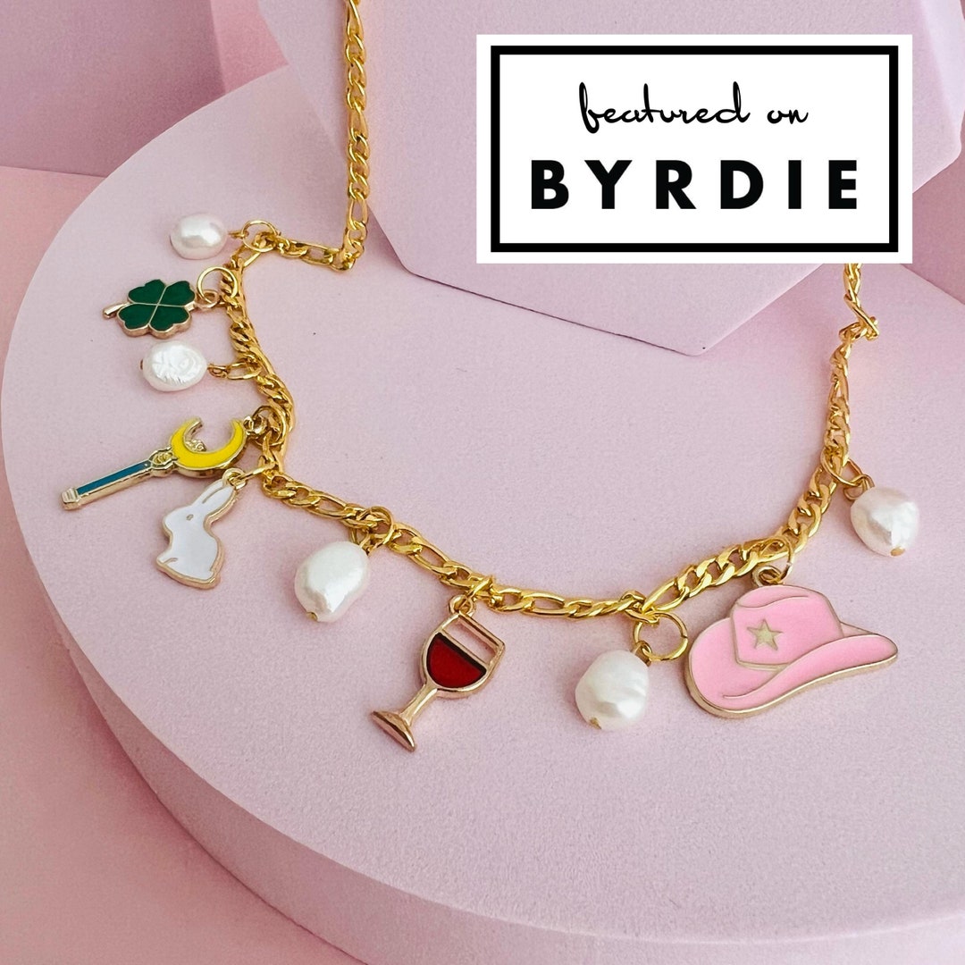 Chappell Roan Inspired Charm Necklace / Waterproof Chain and Freshwater ...