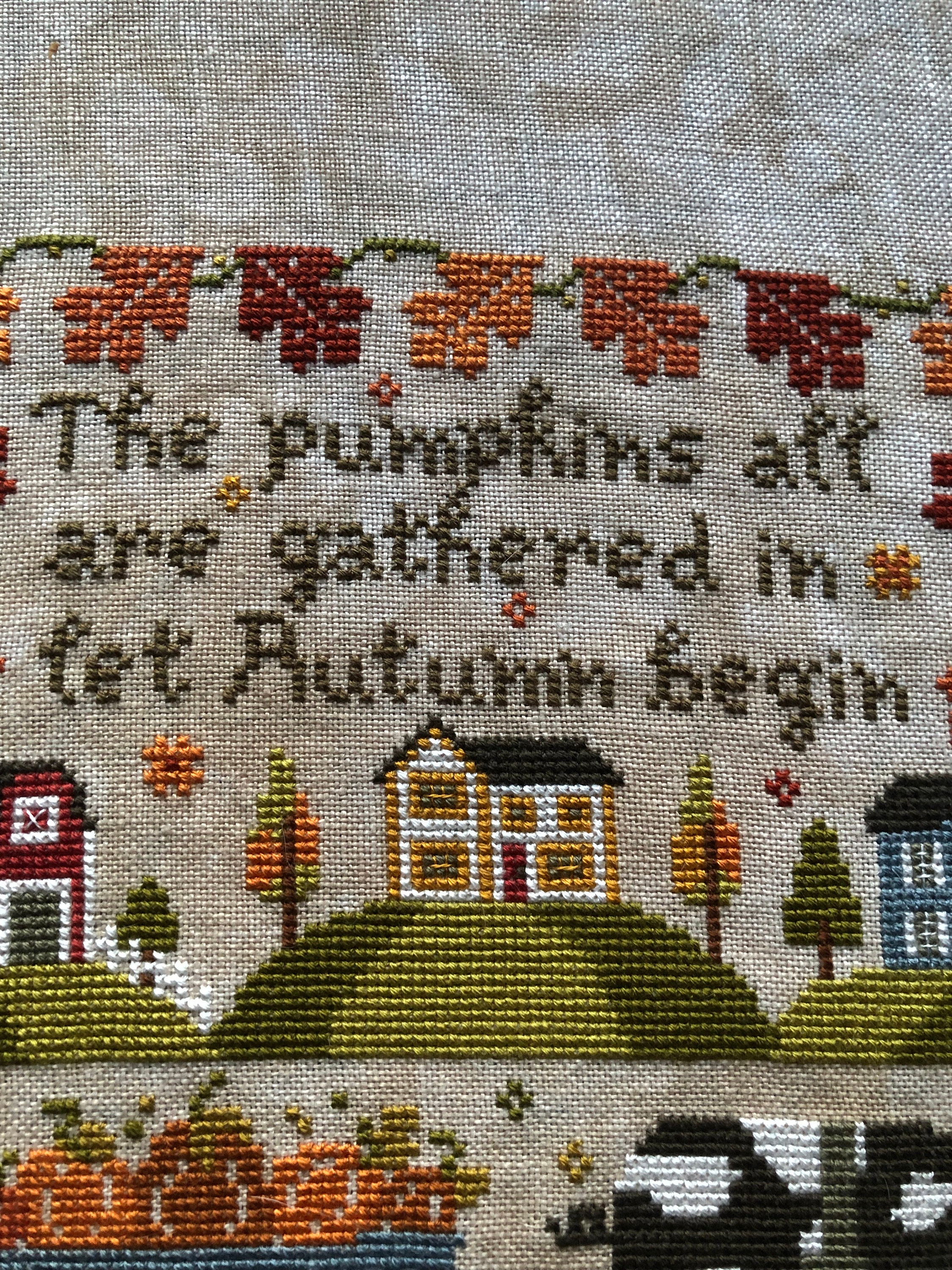 Let Autumn Begin, Pig Pulling Wagon Full of Pumpkins, Houses and Barn ...