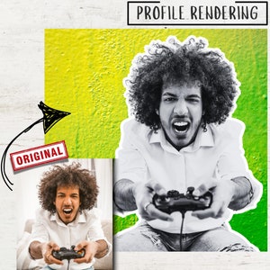 Custom Profile Picture for Streamers Content Creators Twitch Youtube ...