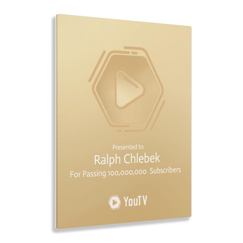 Youtube Play Button - Etsy