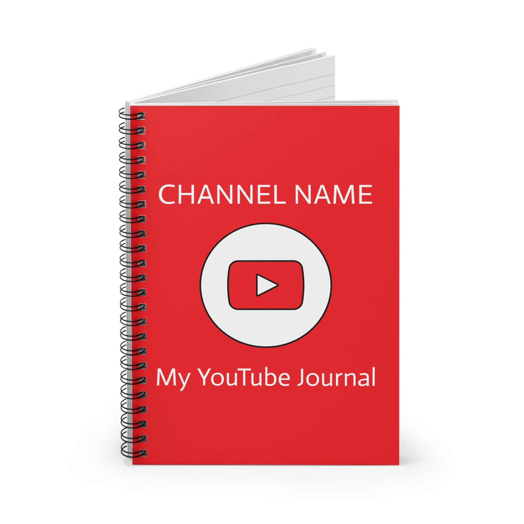 Personalized Content Creator Spiral Notebook - Ruled Line - Etsy