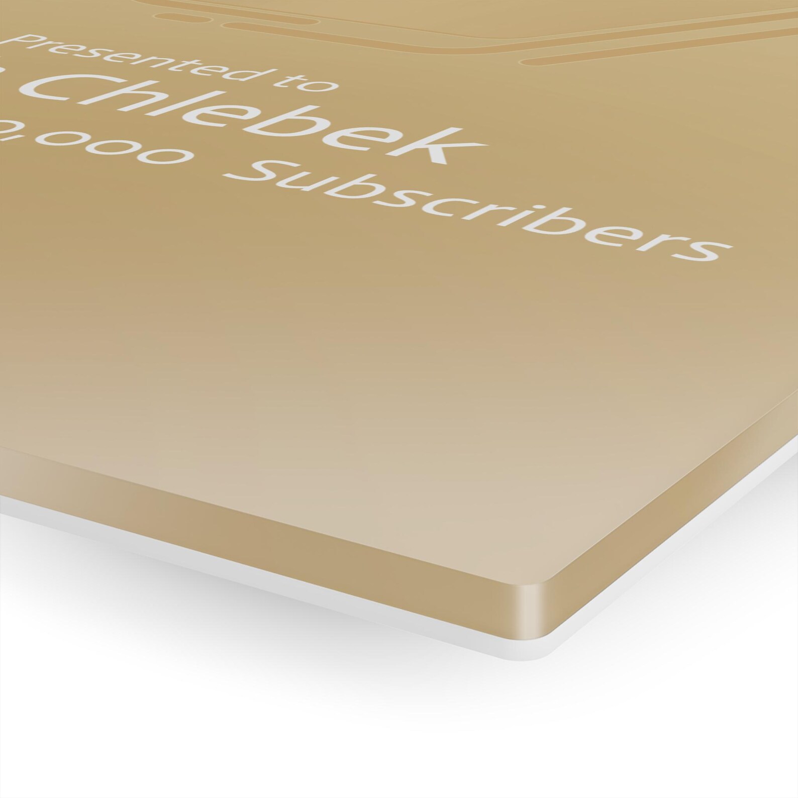 Personalized Content Creator Award, Corporate Plaque, Custom Gold Play ...