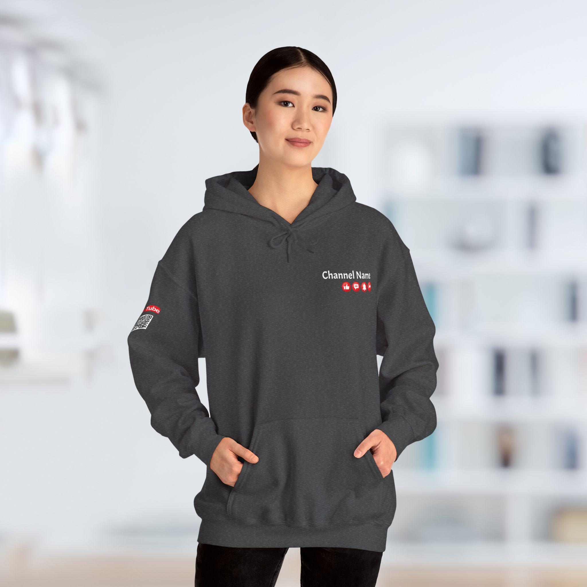 Custom QR Code Content Creator Unisex Hoodie Sweatshirt Comfortable ...