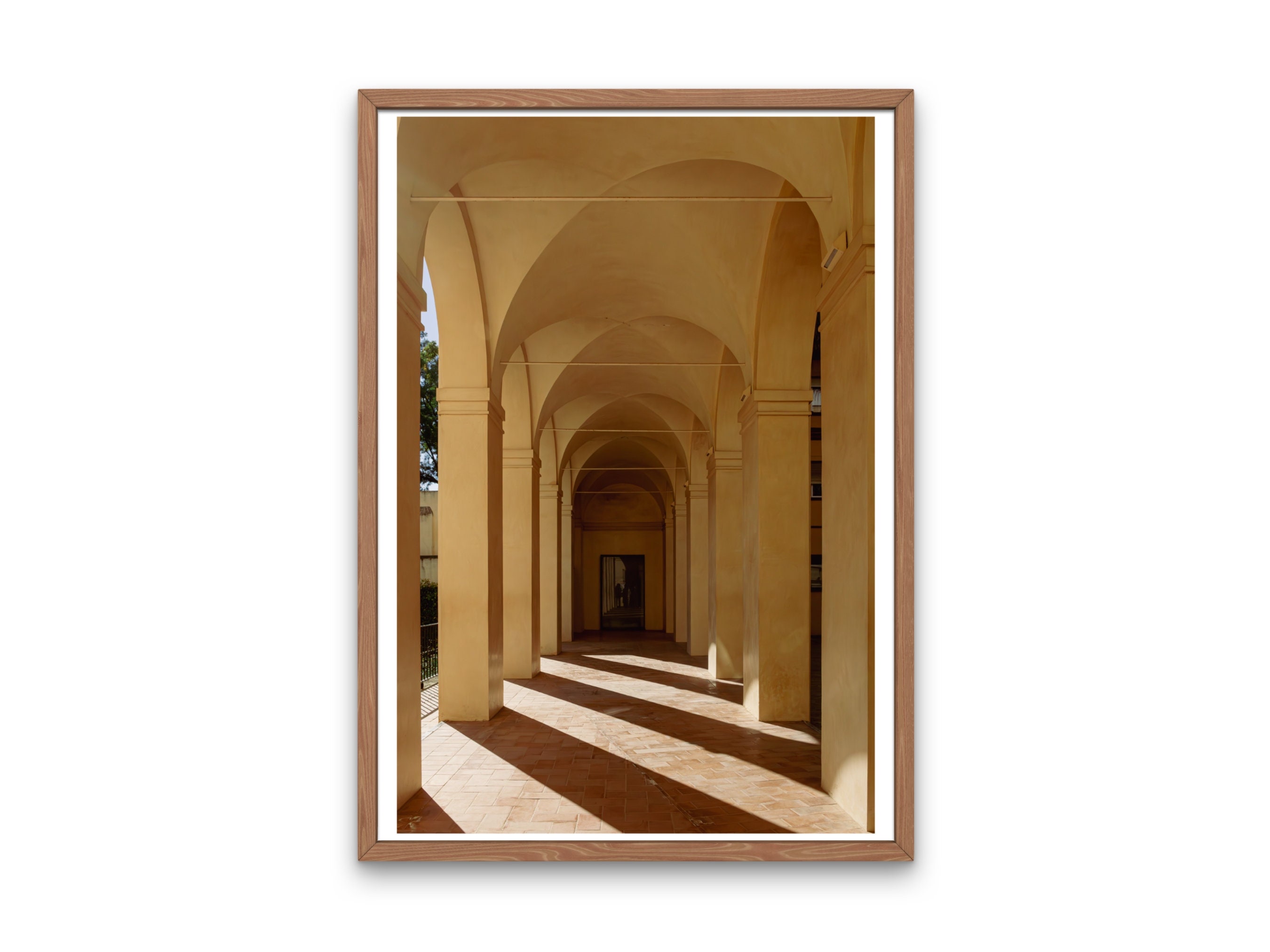 Arched Hallway, Alcázar of Seville Photo, Yellow Archway Digital Print ...