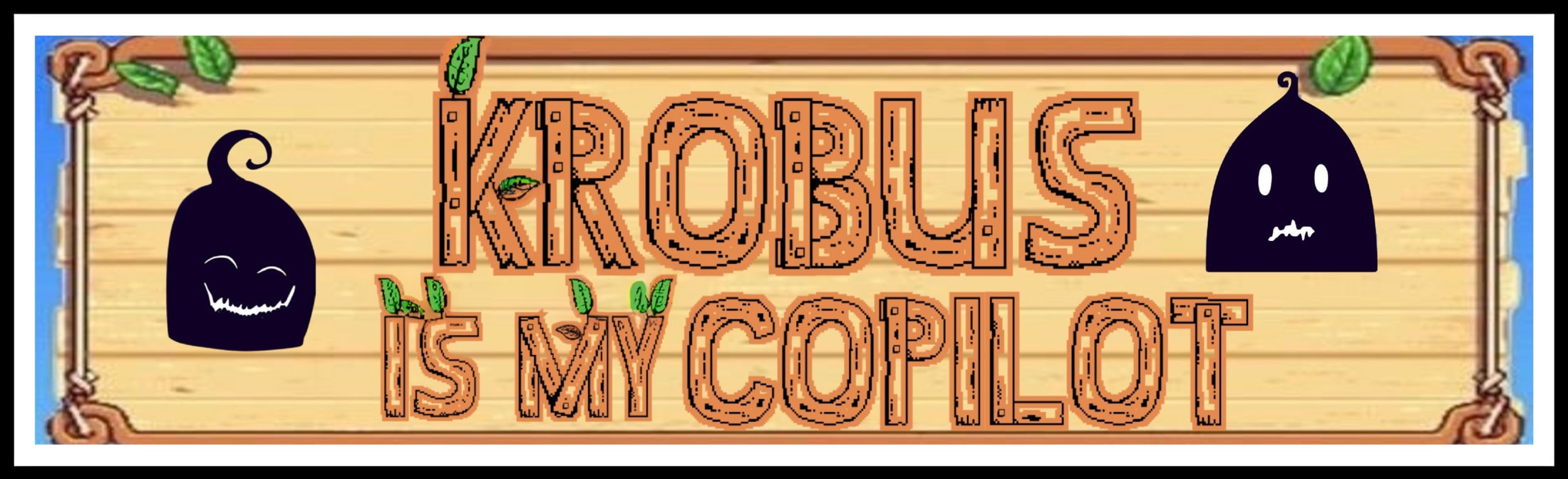 Krobus is My Copilot Stardew Valley Bumper Sticker - Etsy