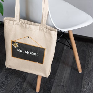 Ecoconscious Sustainable Best Teacher Tote Bag Gift Personalized ...