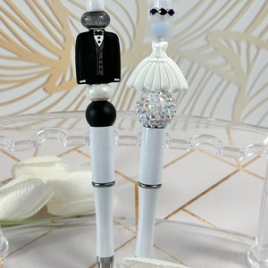 Wedding Guest Book Pen Set Bride and Groom Pen for Wedding Pen Set for ...