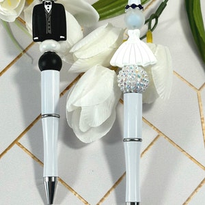 Wedding Guest Book Pen Set Bride and Groom Pen for Wedding Pen Set for ...