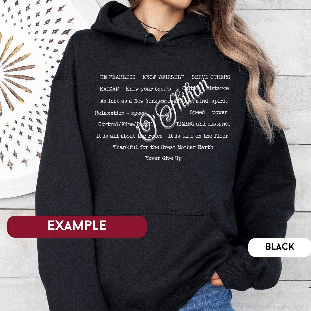 Personalized Karate Sensei Hoodie: Martial Arts Tomoe Design - Etsy