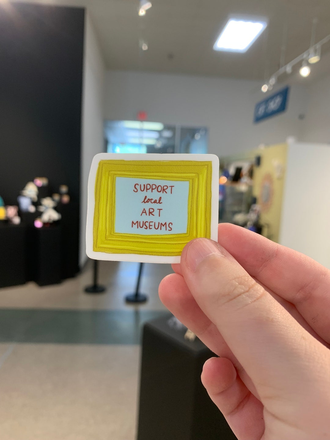 Support Local Art Museums Sticker - Etsy
