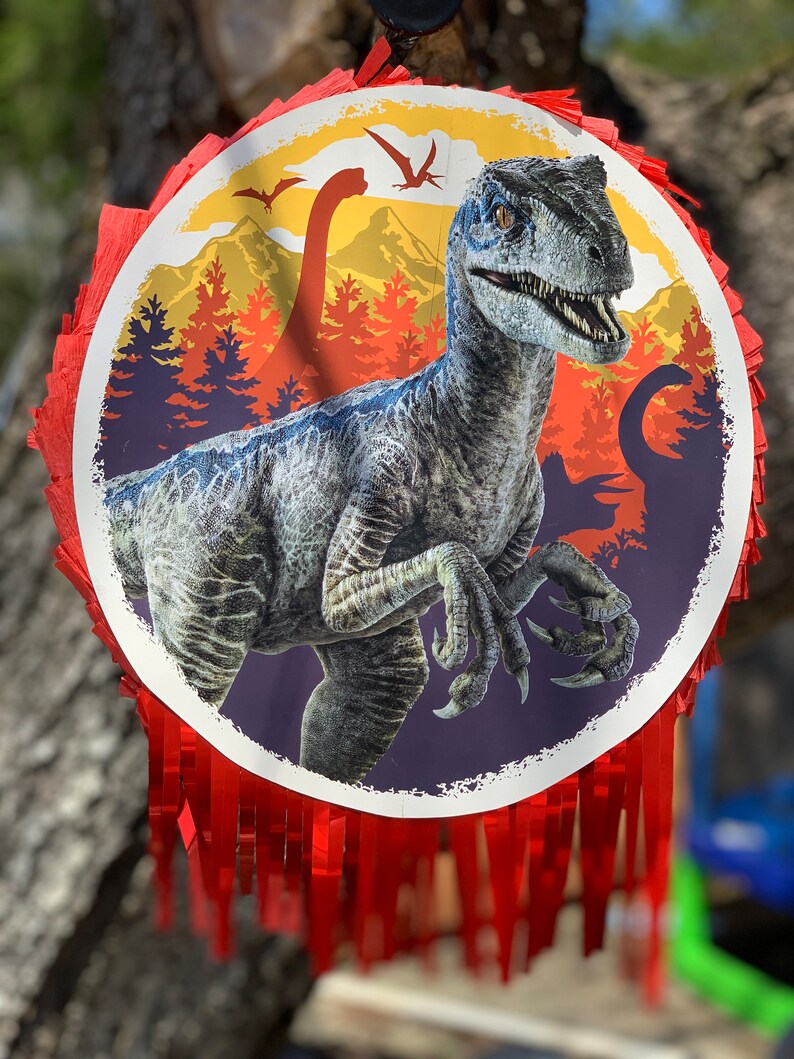 Jurassic Park Dinosaur Piñata 11x11x3 - Etsy