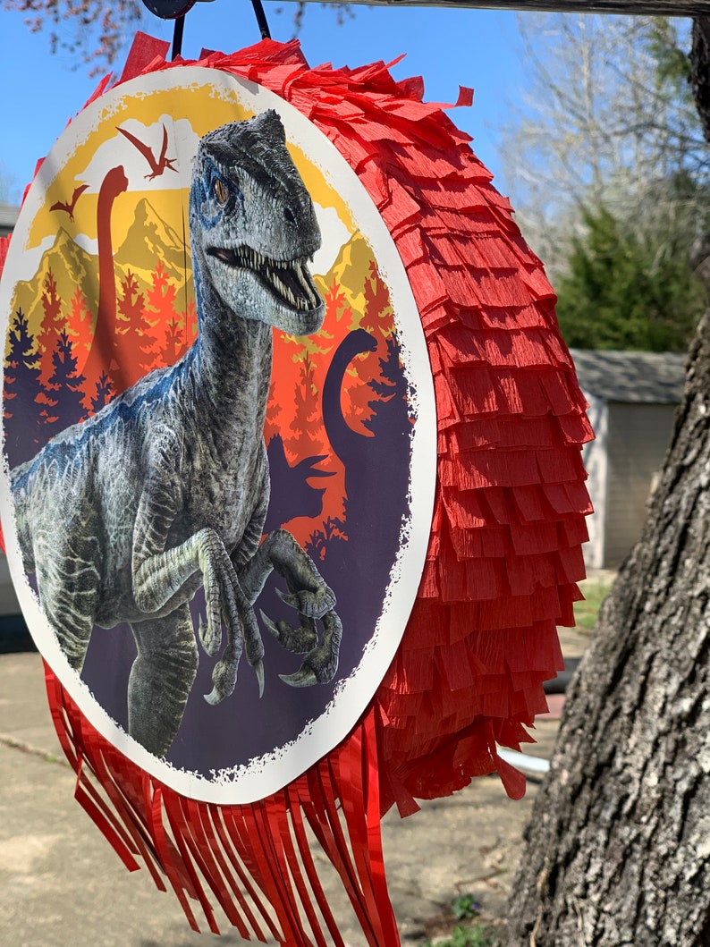 Jurassic Park Dinosaur Piñata 11x11x3 - Etsy
