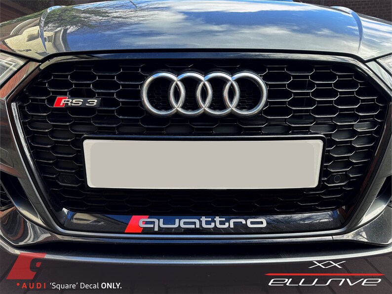 Sticker Quattro RS Carré pour Audi 8V RS3 Sticker Quattro RSQ - Etsy Canada