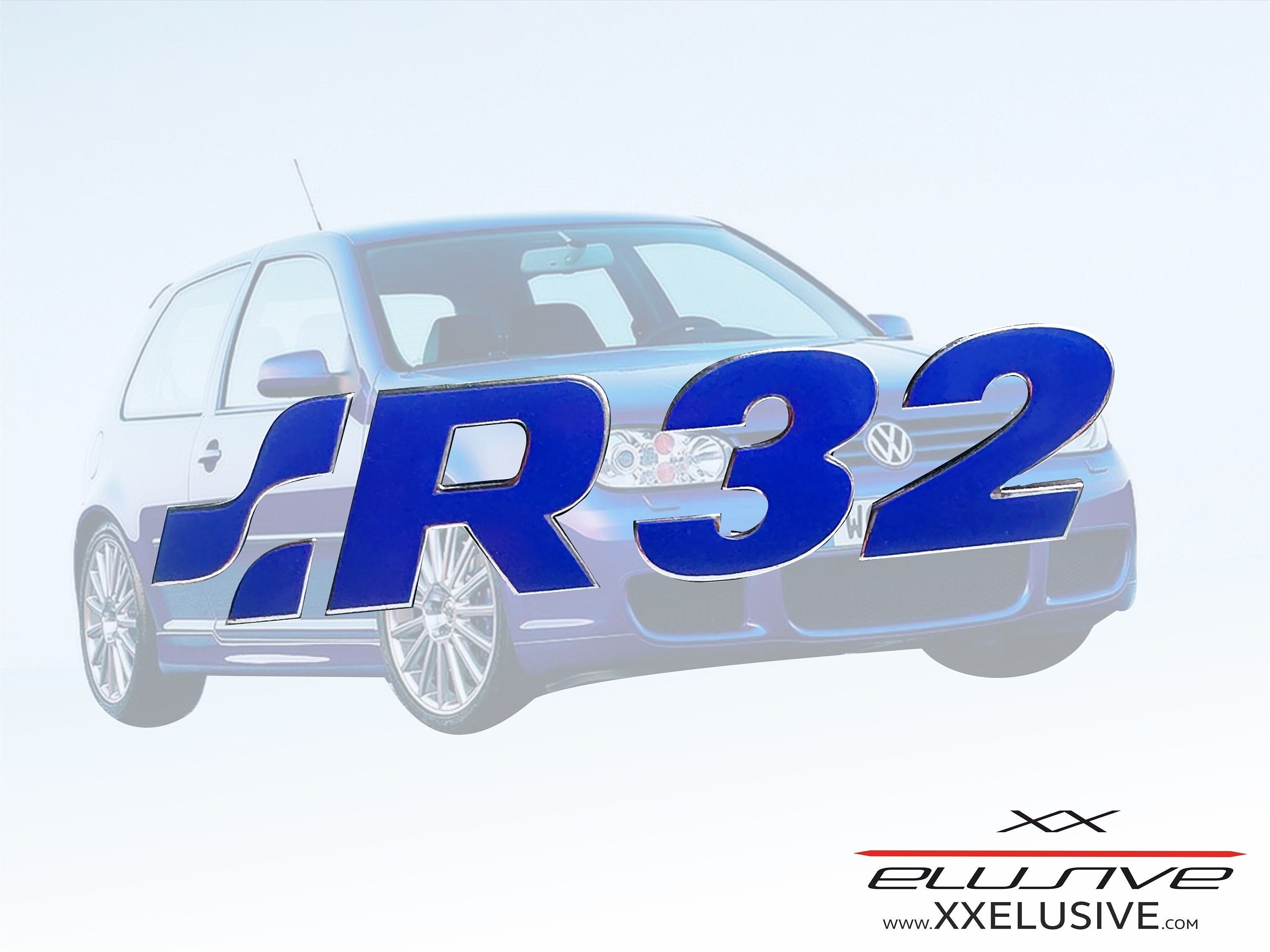 R32 Blue Decal for Golf Mk4 Mk5 R32 Blue Front & Rear Badge - Etsy