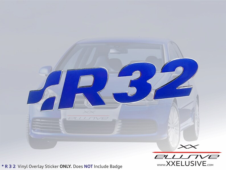 R32 Blue Decal for Golf Mk4 Mk5 R32 Blue Front & Rear Badge - Etsy
