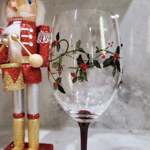 Painted Stem Glasses - Etsy
