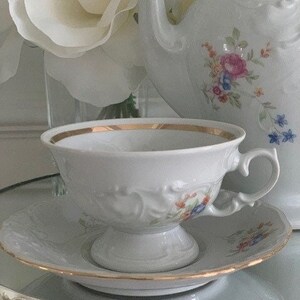 Rare Wawel Footed Teacup & Saucer Sets | Wide Mouth| Shabby Chic ...