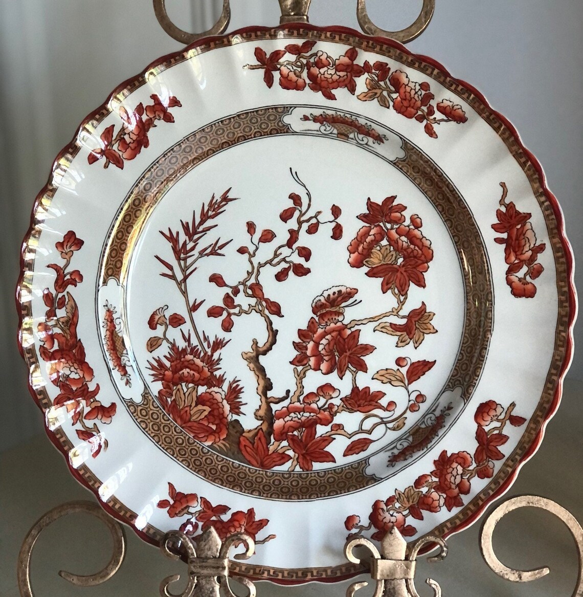 Copeland Spode India Tree Old Backstamp Dinner Plates 10 - Etsy