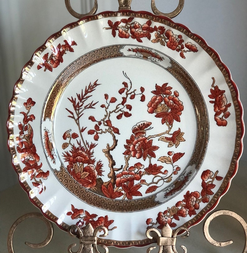 Copeland Spode India Tree Old Backstamp Dinner Plates 10 - Etsy