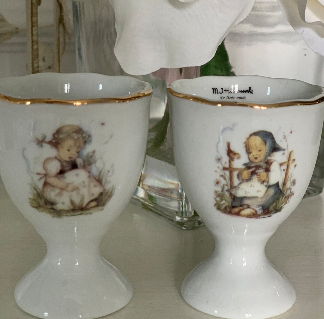 Rare Set of 2 Egg Cups MJ Hummel Reutter Porzellan in Original Box | 2 ...