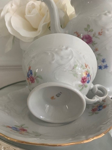 Rare Wawel Footed Teacup & Saucer Sets Wide Mouth Shabby - Etsy