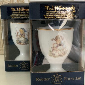 Rare Set of 2 Egg Cups MJ Hummel Reutter Porzellan in Original Box | 2 ...