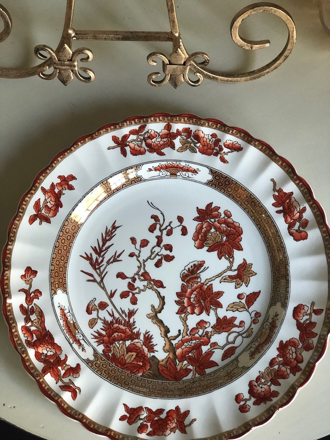 Copeland Spode India Tree Old Backstamp Dinner Plates 10 - Etsy