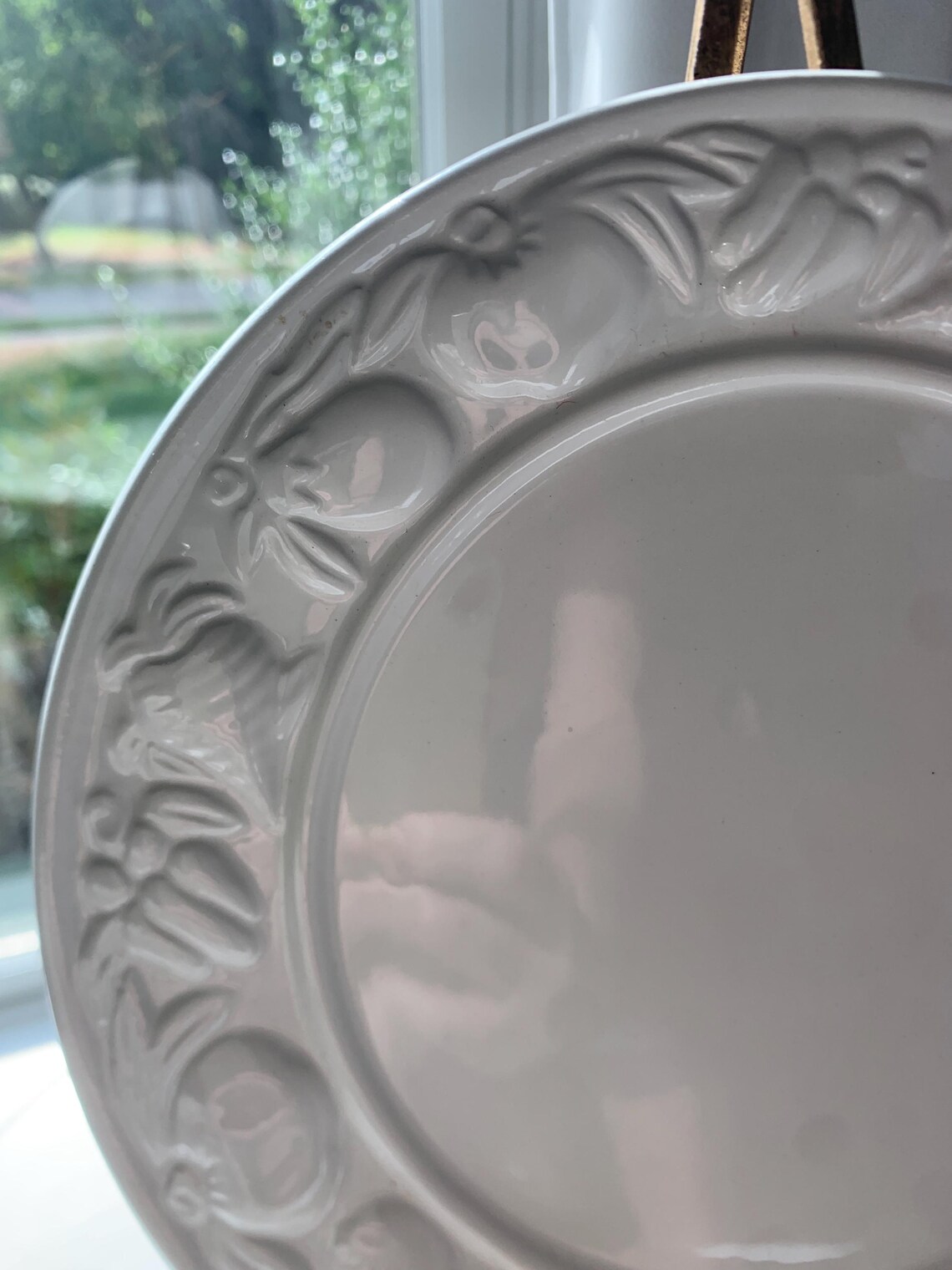 Set of 4 Pizzato White Fruited Salad ~ Dessert ~ Lincheon Plates | Hand ...