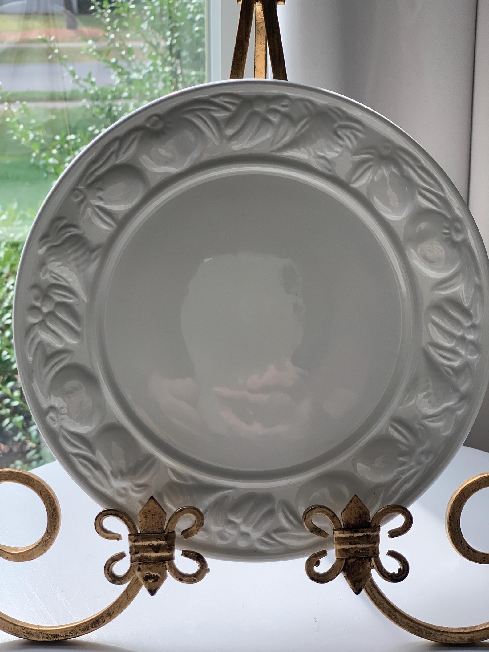 Set of 4 Pizzato White Fruited Salad ~ Dessert ~ Lincheon Plates | Hand ...