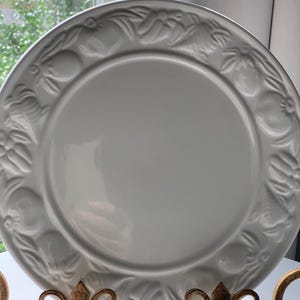 Set of 4 Pizzato White Fruited Salad ~ Dessert ~ Lincheon Plates | Hand ...