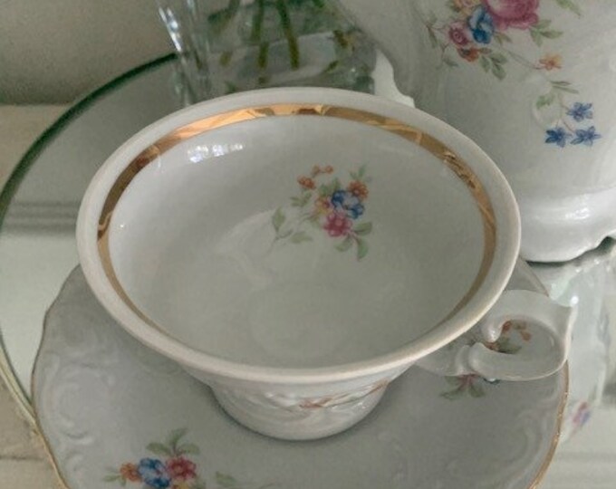 Rare Wawel Footed Teacup & Saucer Sets | Wide Mouth| Shabby Chic ...