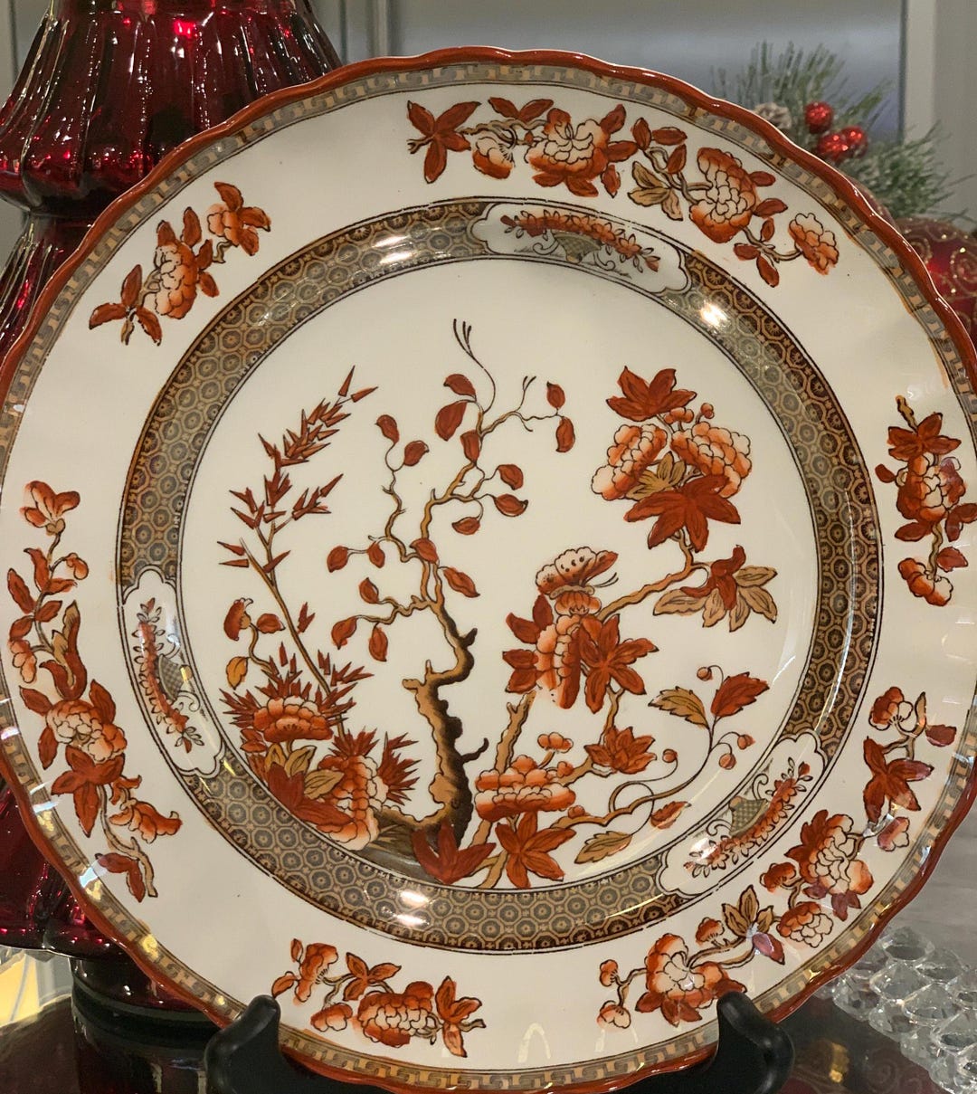 One Spode India Tree Luncheon Plate 8 7/8" | Excellent Condition | Old ...