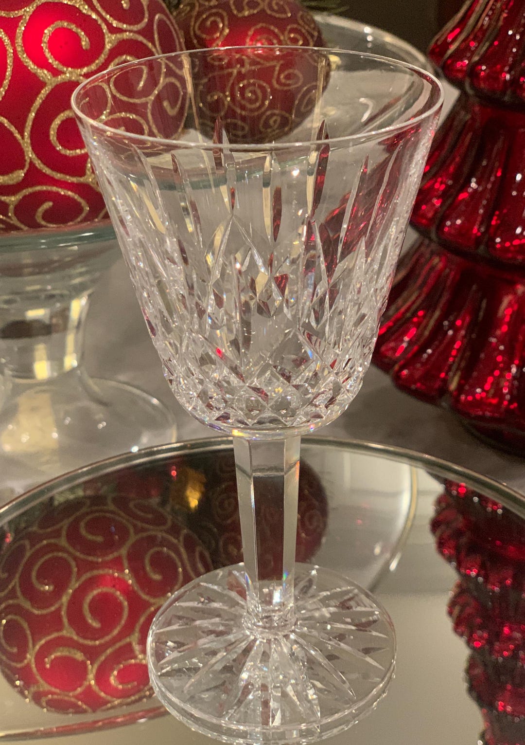 Waterford Lismore Claret 5 7/8" | Gothic Waterford Mark | Excellent ...