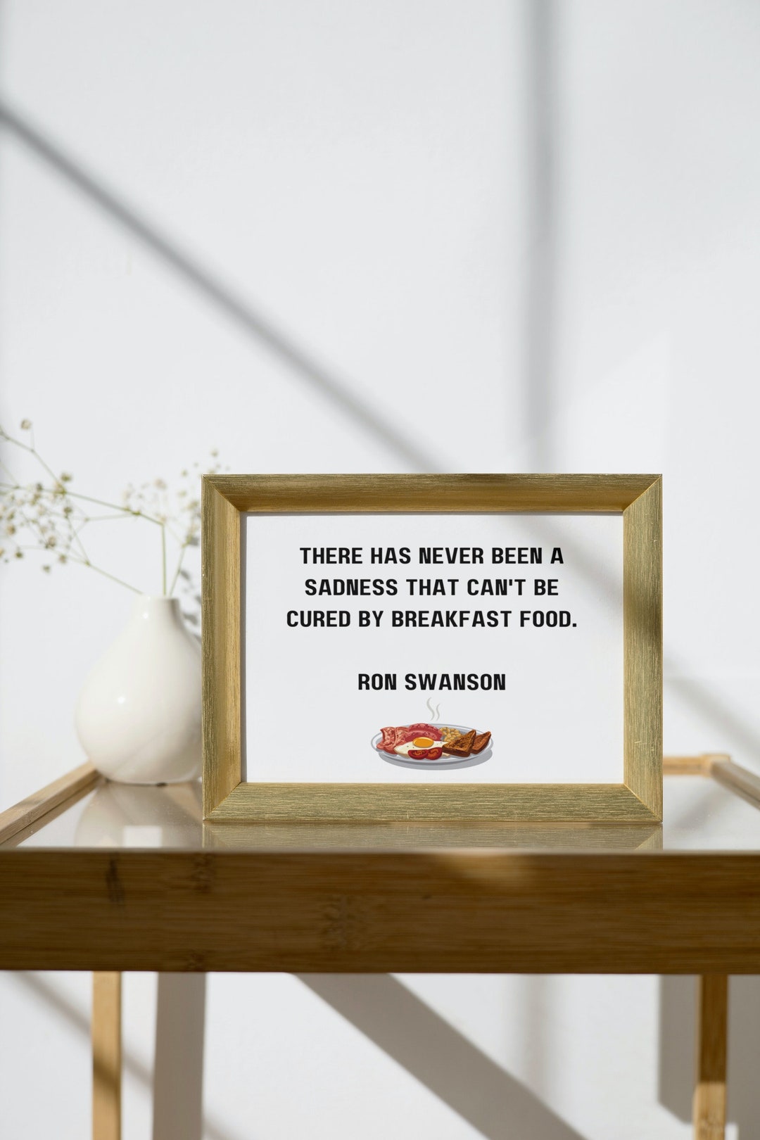 Ron Swanson Breakfast Food Quote Print - Etsy
