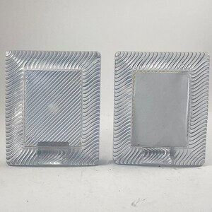 Clear Acrylic Stand Alone Tabletop Photo Picture Frames Set of 2 Frames ...