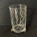 Vintage Etched Crystal Glass Bathroom Water Glass With Pewter Gold Bag ...