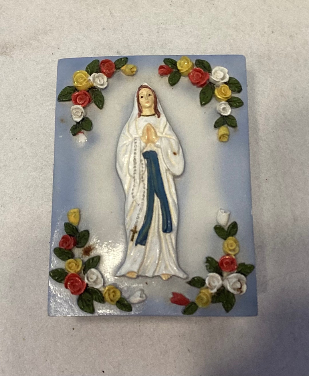 Virgin Mary Religious Music Box Plays Ave Maria Beautifully 4 - Etsy