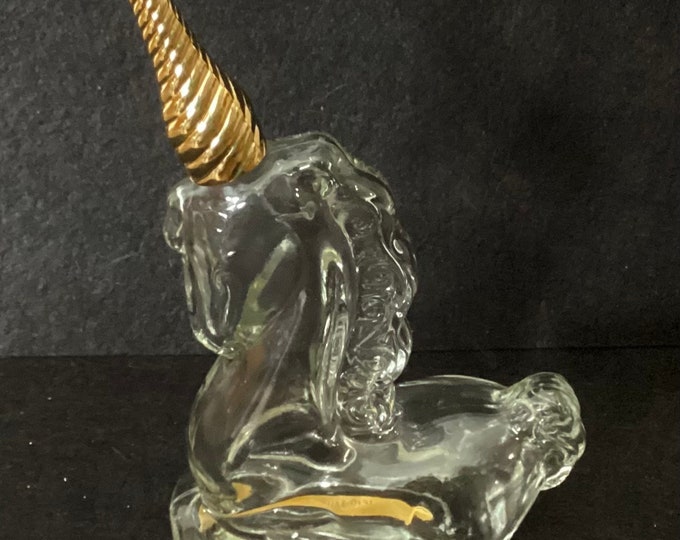 Vintage Avon Unicorn Perfume Bottle With Gold Horn Lid 6 - Etsy