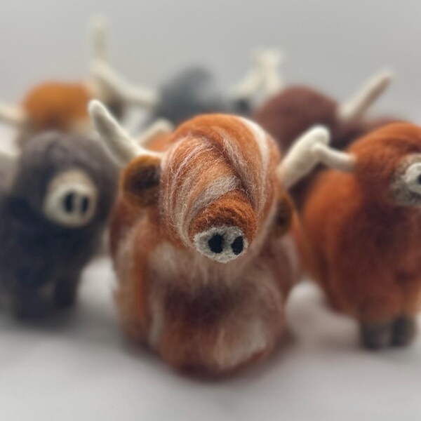 Felt Cow - Etsy