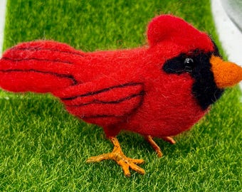 Red Cardinal 3 Dimensional Needle Felted Picture - Etsy
