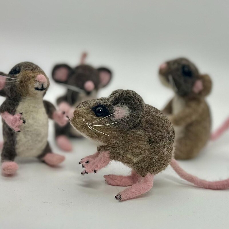 Felt Mice - Etsy