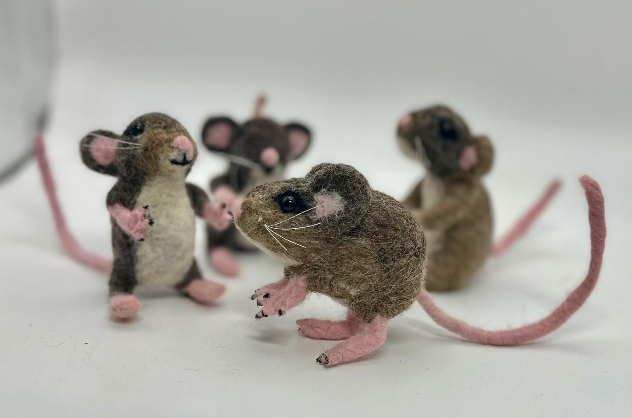 Needle Felted Mice one Mouse - Etsy