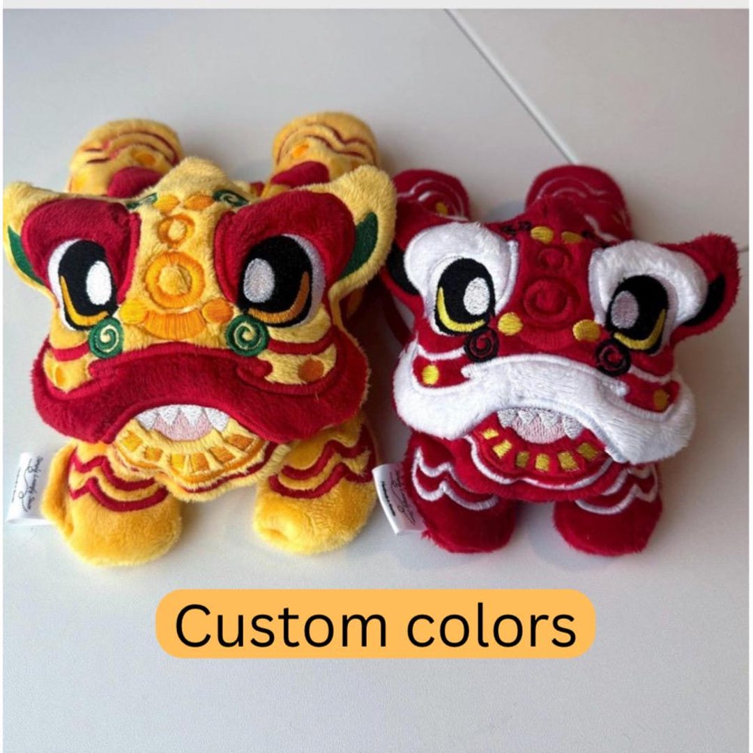 Handmade Weighted Chinese New Year Dragon Stuffed Animal/ Custom Plush ...