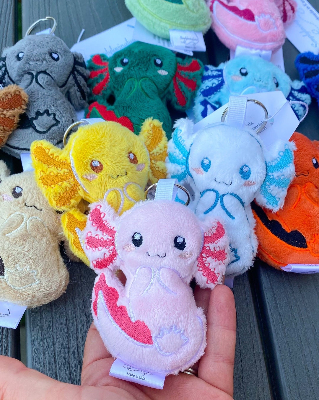 Handmade Axolotl Plush Keychain / Custom Plushie Keychain / Select Your ...