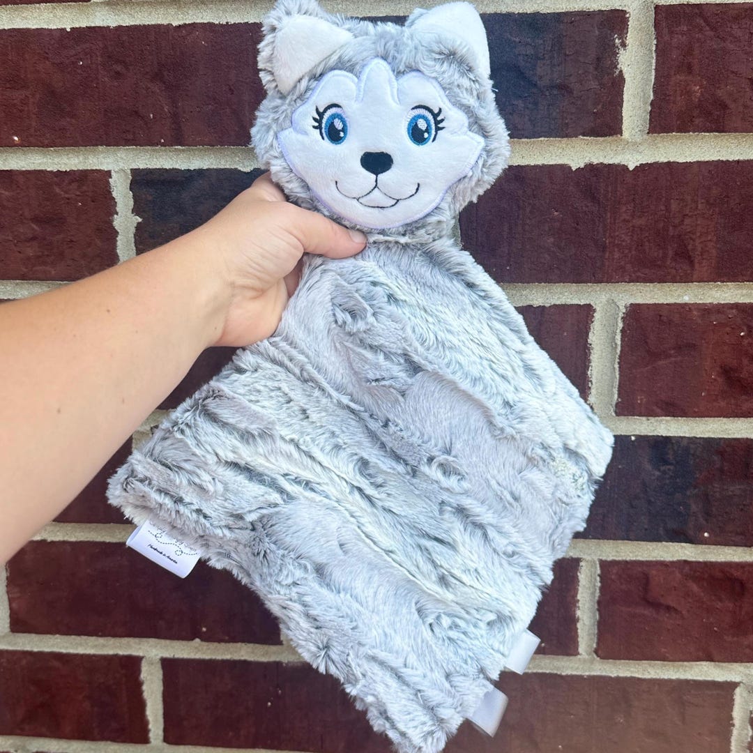 Handmade Personalized Wolf Dog Lovey, Forest Themed Comfort Item, Super ...