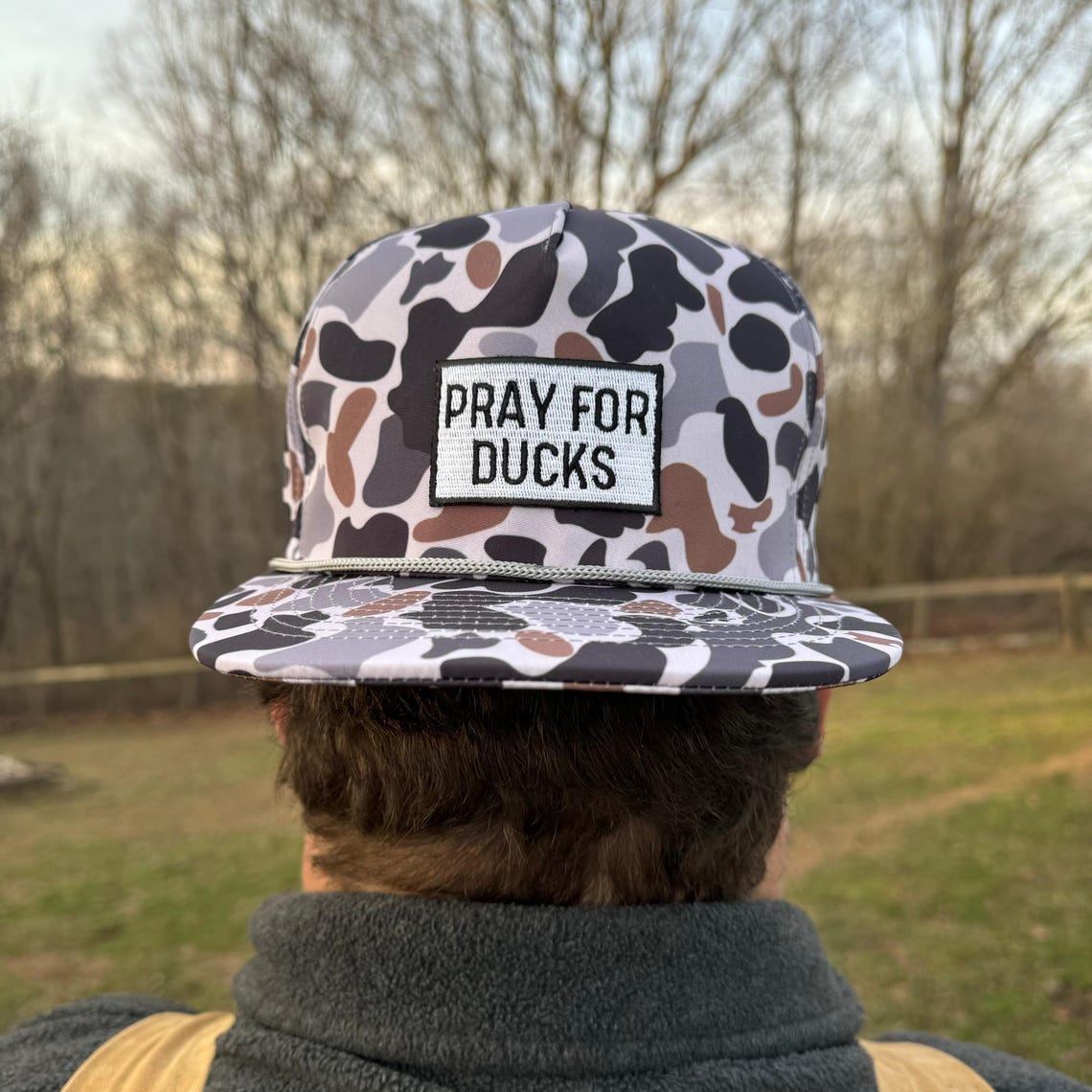 Pray for Ducks Hat, Duck Hunting Cap, Funny Outdoorsman Gift, Men’s ...